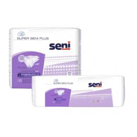 Super Seni Plus, pieluchomajtki na rzepy, pampersy na znaczne nietrzymanie moczu, XS-XXL - op ...